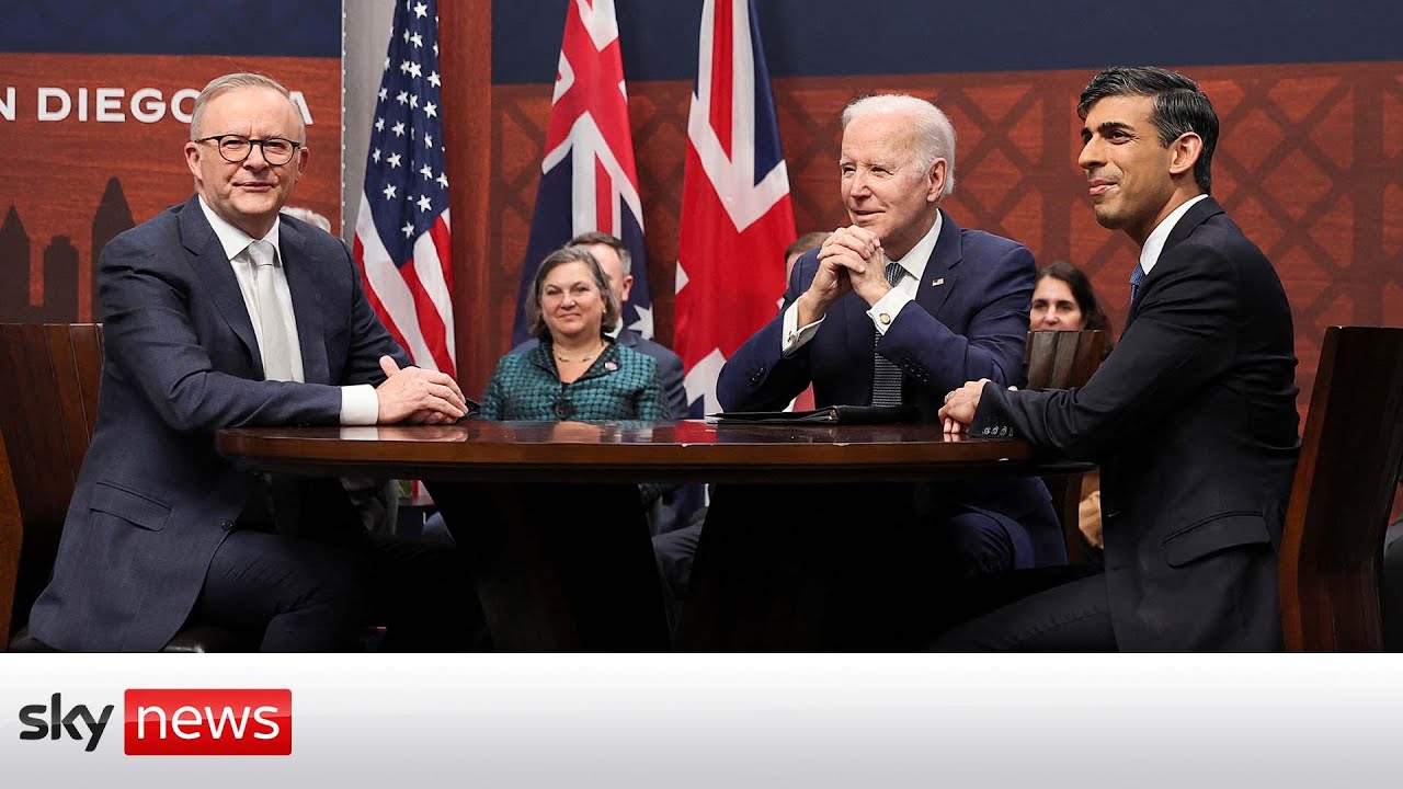 Watch live: Joe Biden, Rishi Sunak and Anthony Albanese discuss AUKUS Partnership - The Global ...