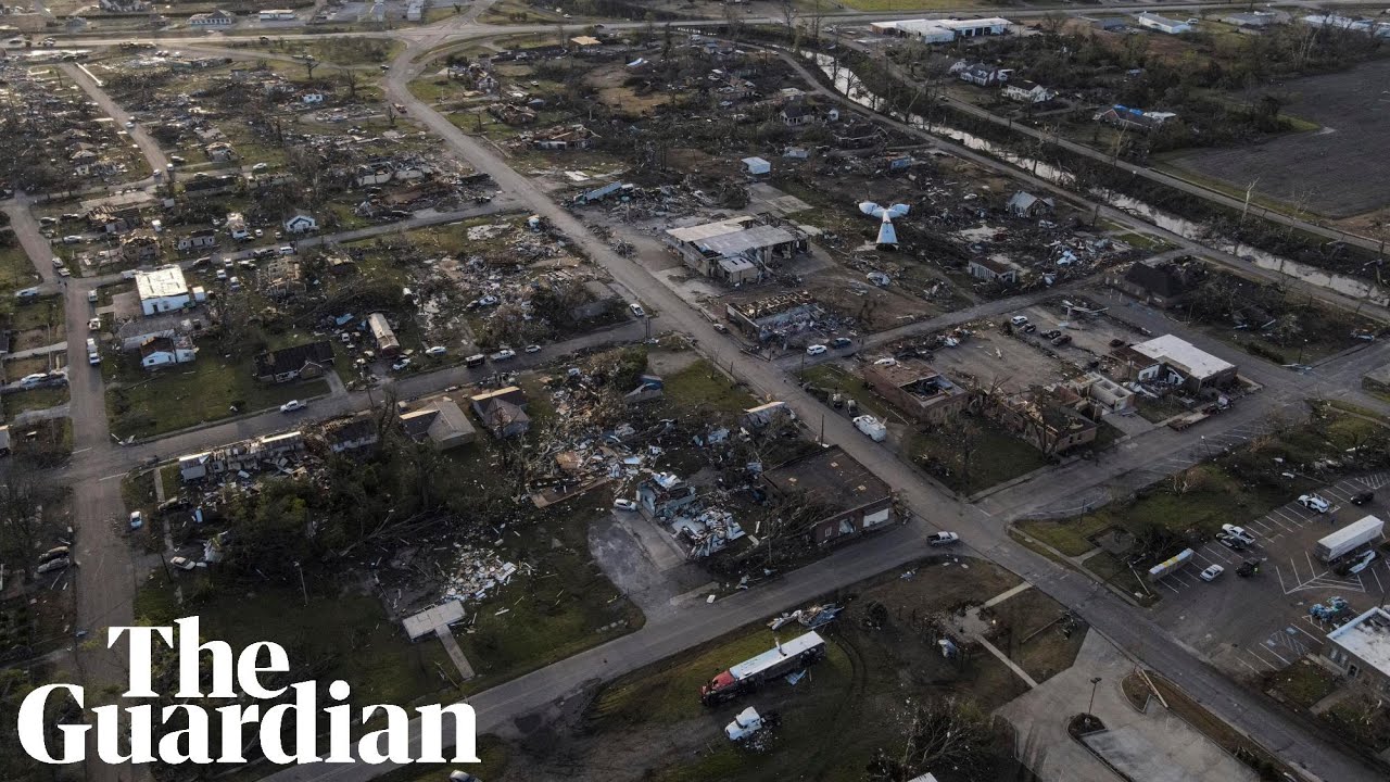 Drone footage shows devastation from deadly Mississippi tornado - The ...