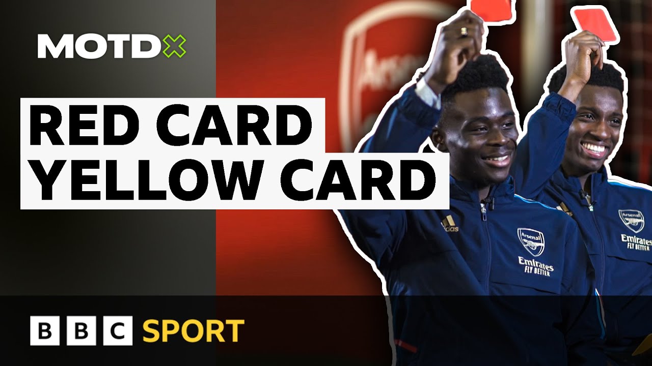 What makes Arsenal's Saka & Nketiah see red? | Red Card, Yellow Card ...
