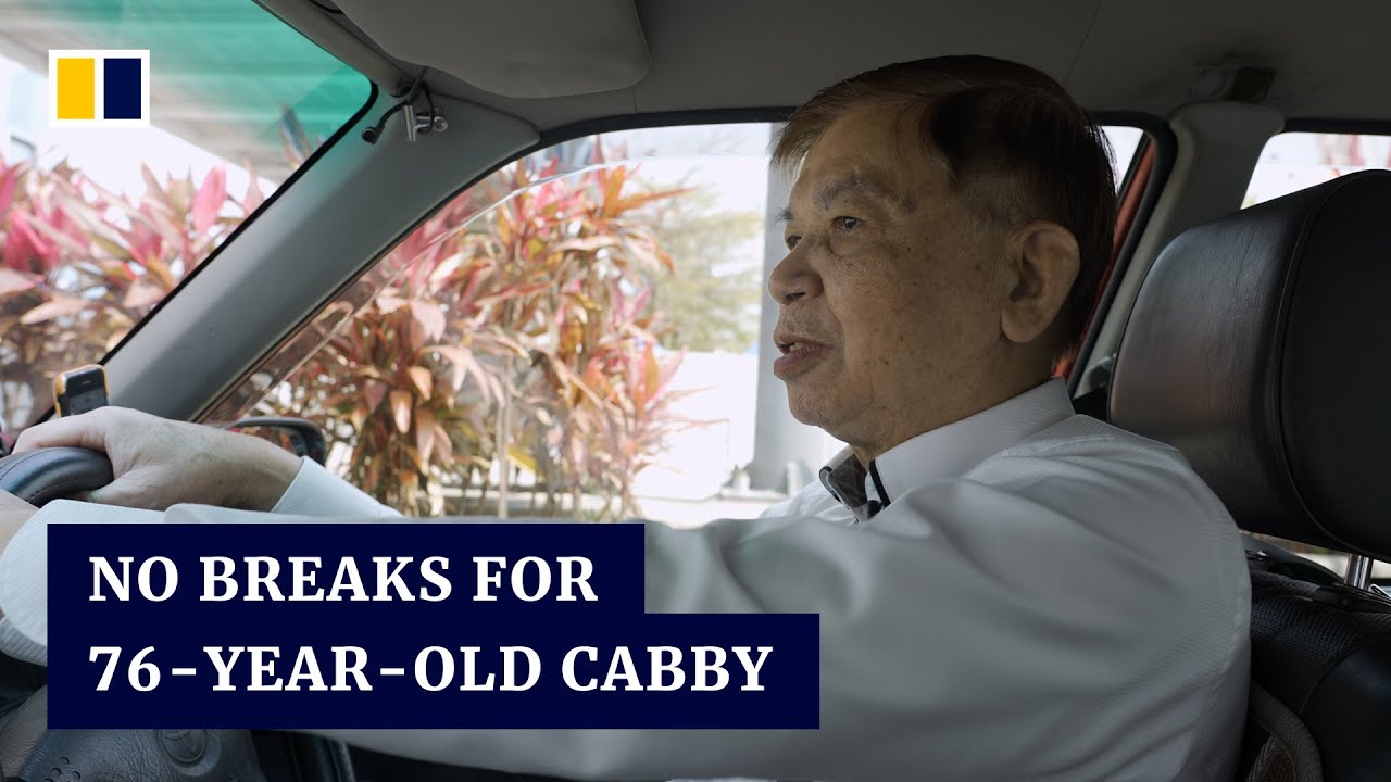 Elderly taxi driver keeps his foot on the pedal as public debates over ...
