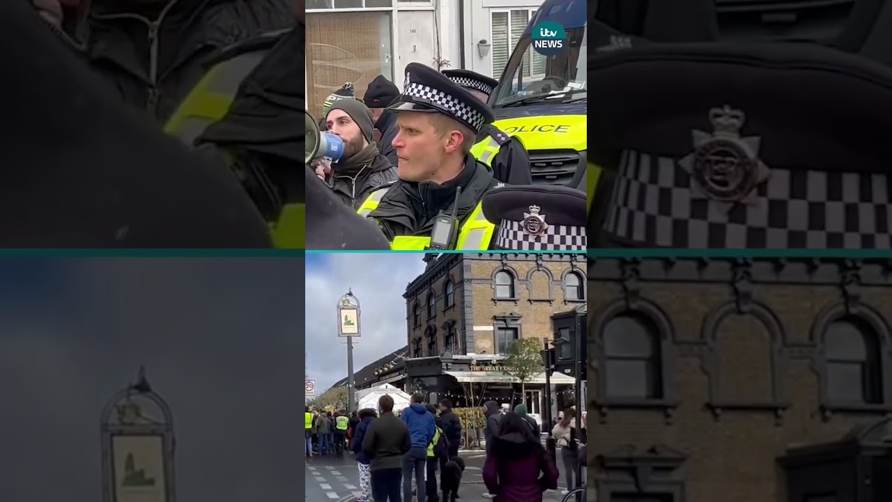 Far-right group protests non-existent drag event #itvnews #news #drag # ...