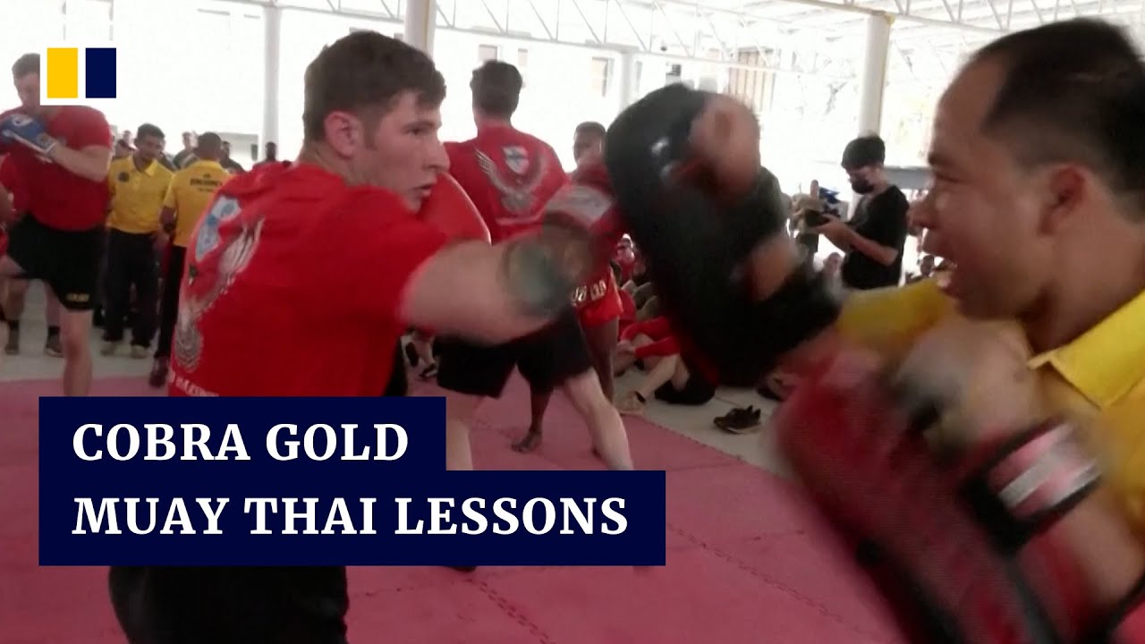 US soldiers learn Muay Thai as part of Cobra Gold military exercise in ...