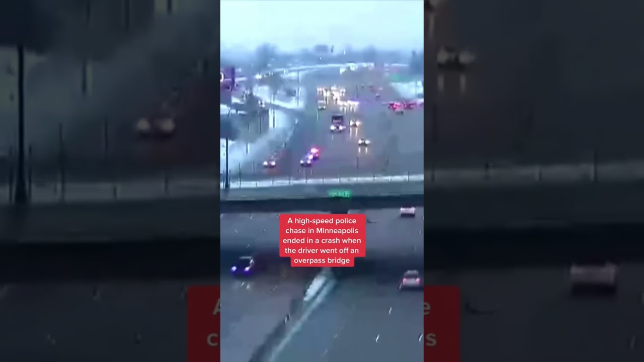 Car falls off bridge during police chase - The Global Herald