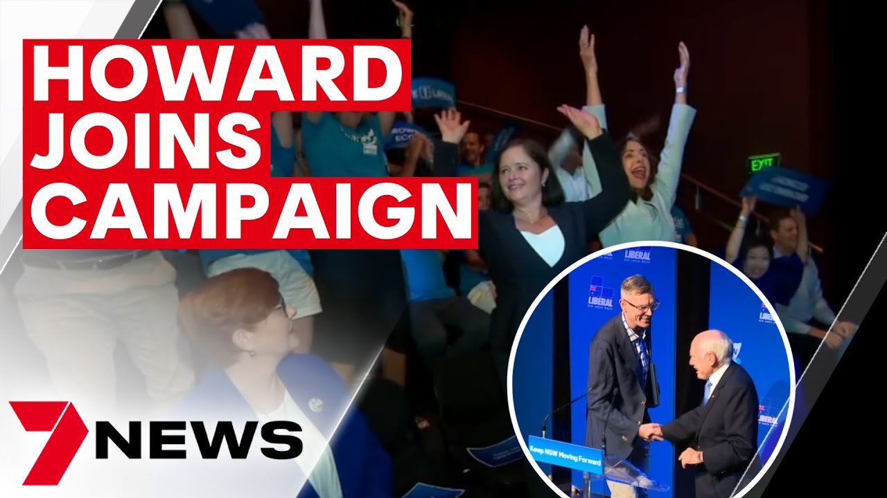 John Howard attends NSW Liberal rally in Penrith | 7NEWS - The Global ...