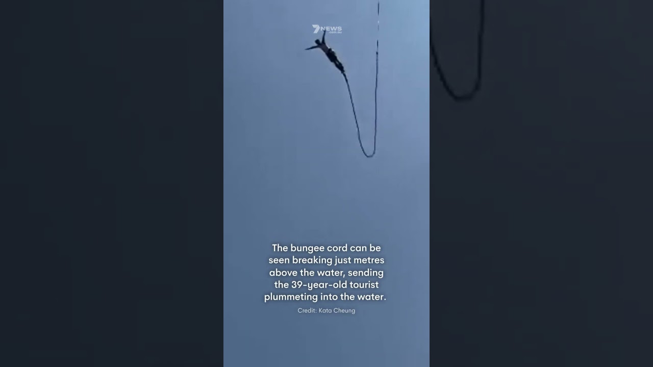 Tourist survives sickening bungee jump fall after cord snaps | 7NEWS ...
