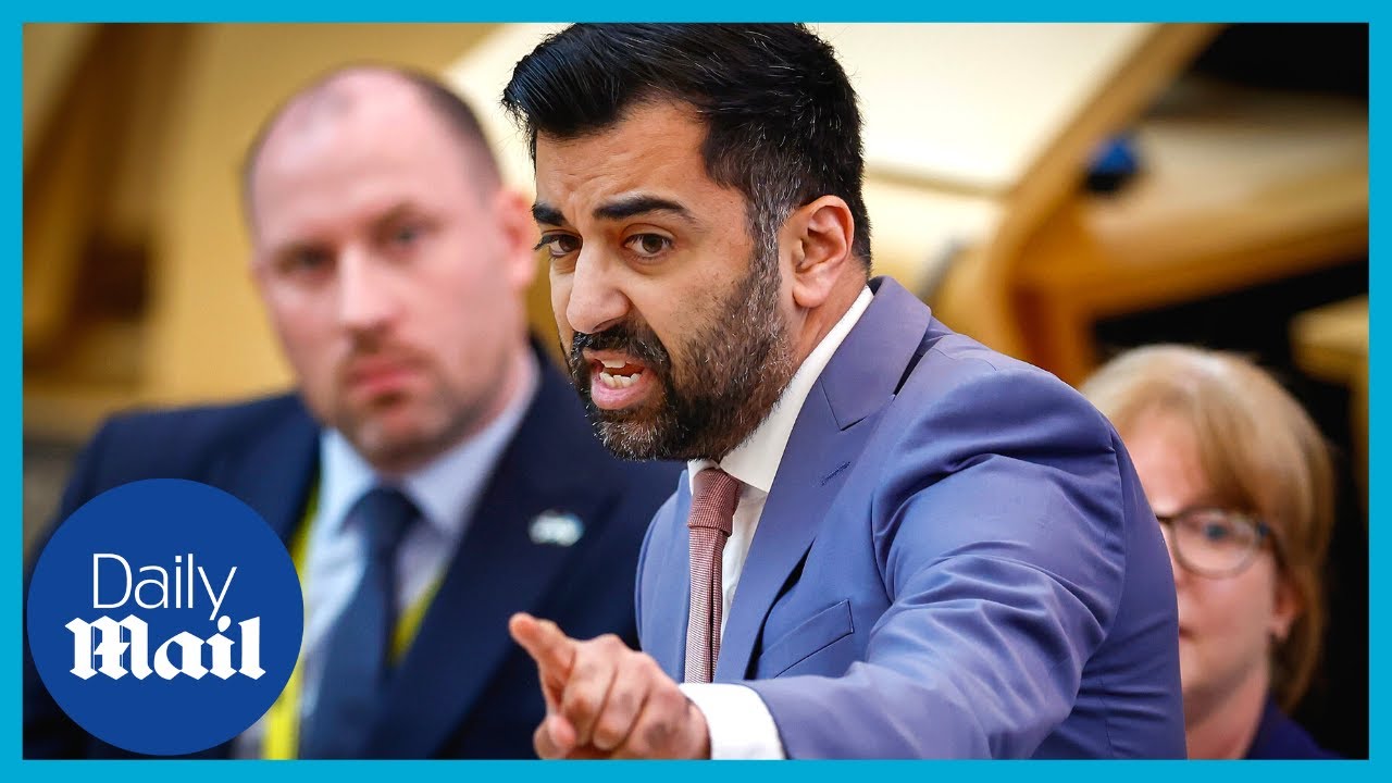Humza Yousef answers his first question as First Minister at Scottish ...