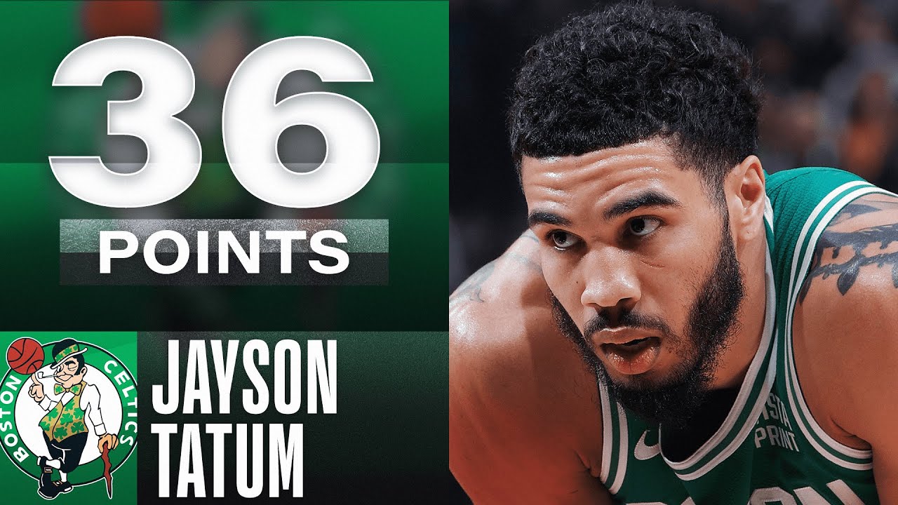 Jayson Tatum Drops 36 Points! Ties Larry Bird For Most 30-PT Games In A ...