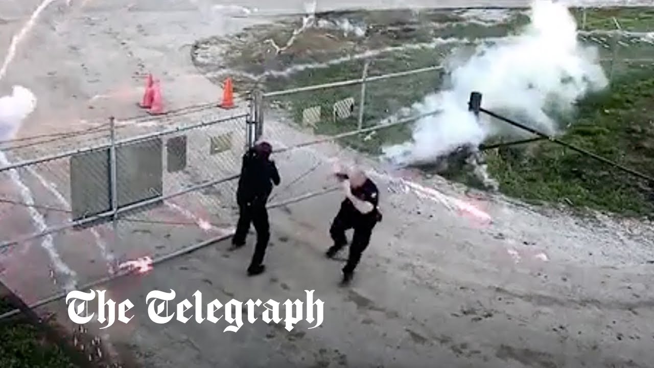 Fireworks thrown at police as rioters raid 'Cop City' in Atlanta - The ...