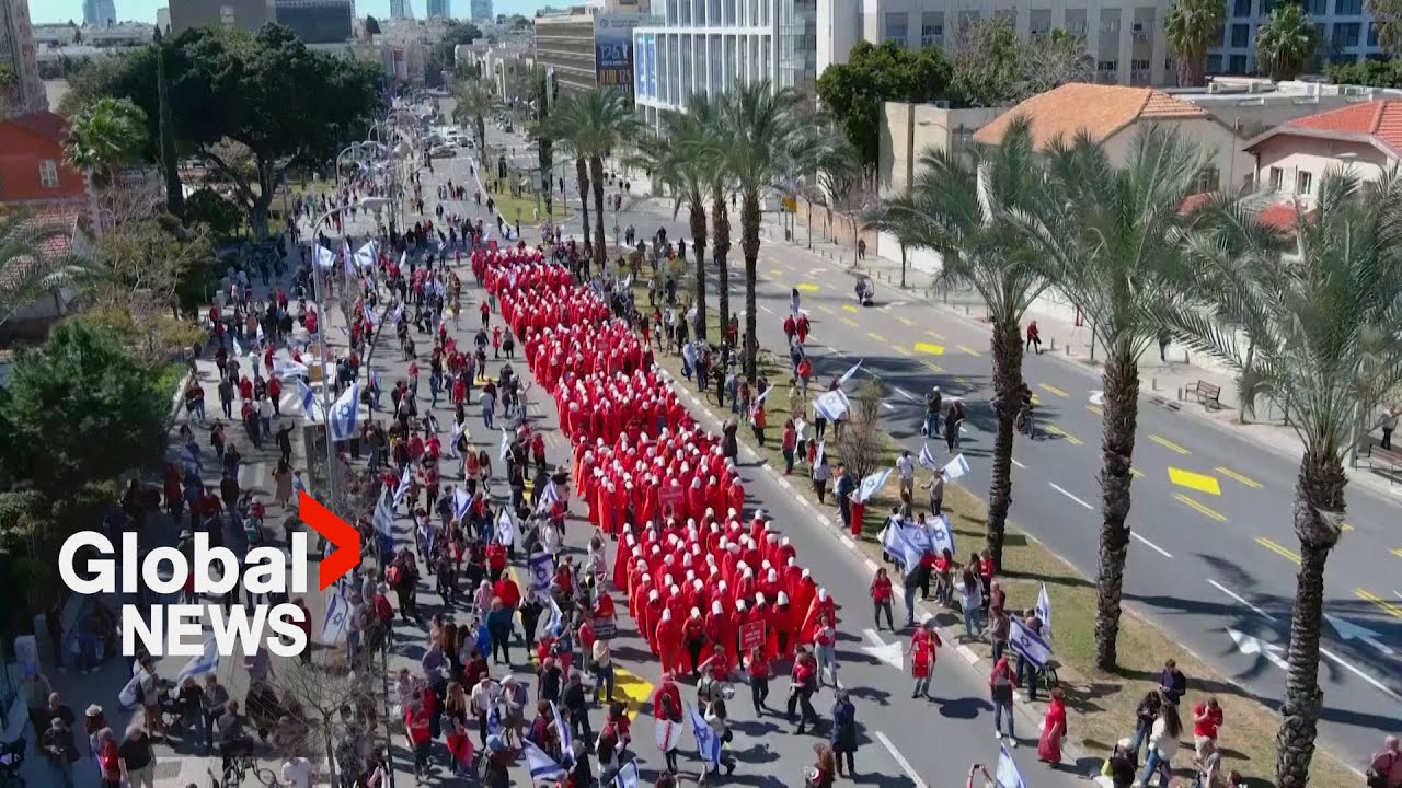 "Civil war is a red line": Israel's president says as thousands protest ...