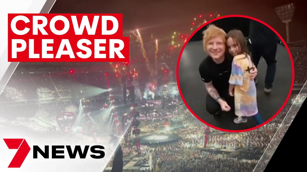 Ed Sheeran’s grand gesture as the MCG hosts record concert crowd ...