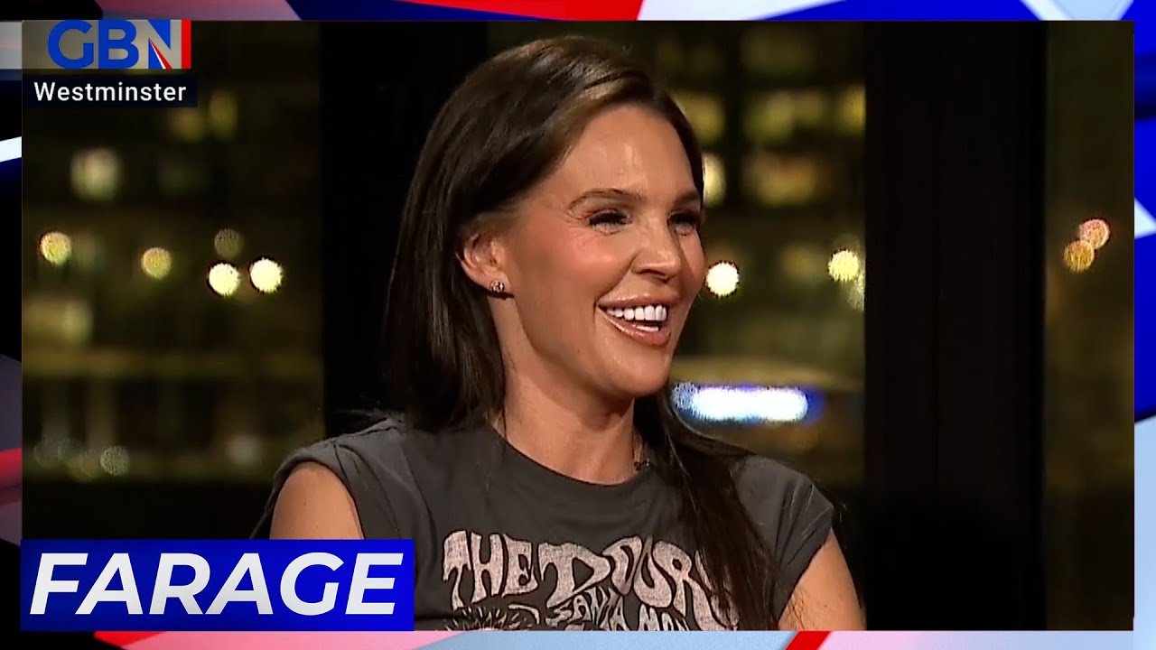 Model and TV personality Danielle Lloyd joins Nigel Farage for Talking ...