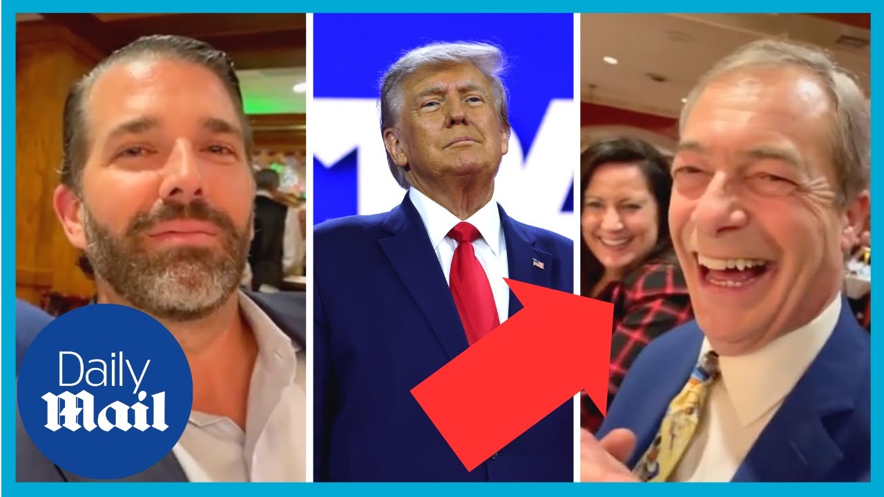 Nigel Farage cosies up with Donald Trump Jr. and 'MAGA wrecking crew ...