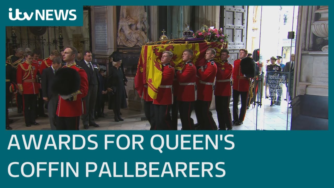 Pallbearers who carried late Queen's coffin awarded medals in special ...
