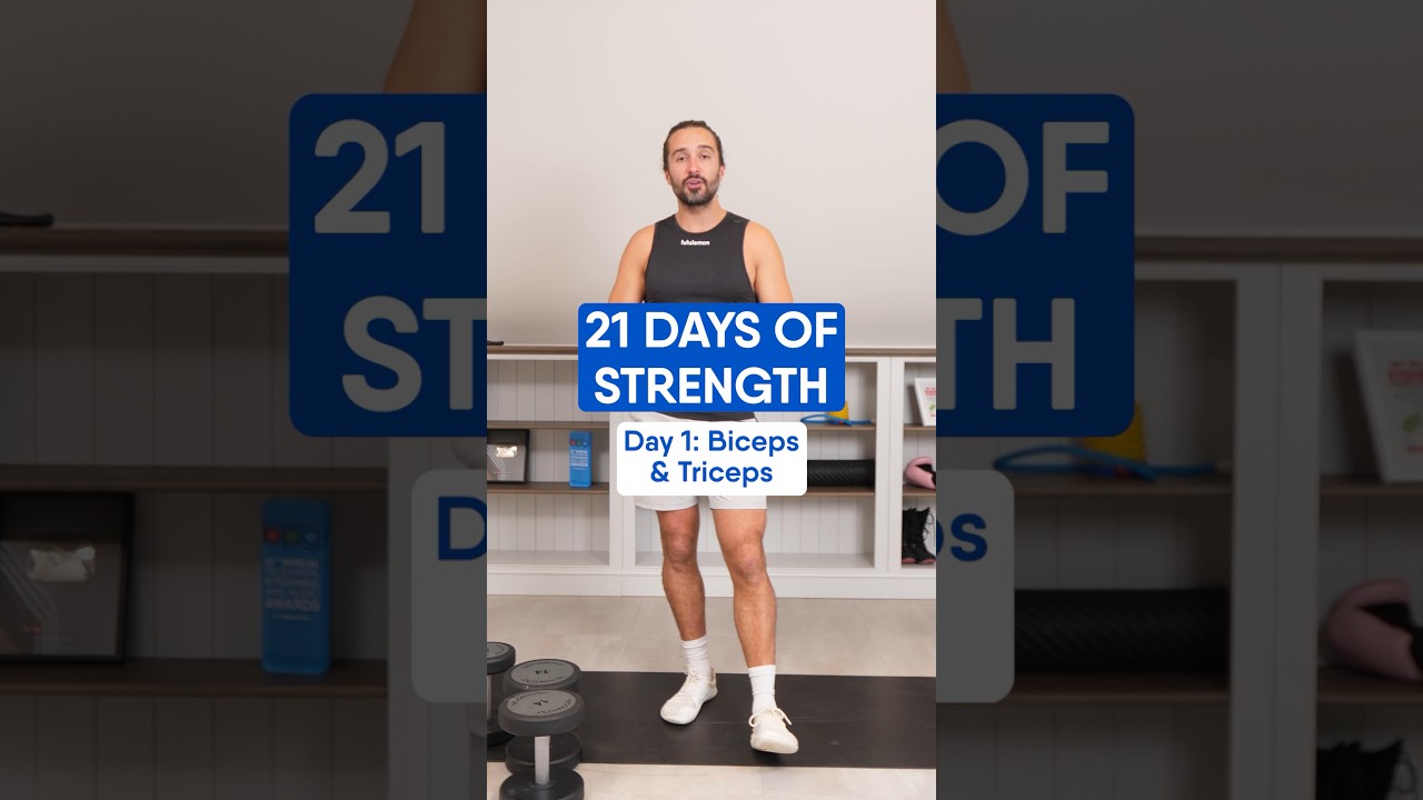 WORKOUT CHALLENGE | 21 Days of Strength | Day 1 - Biceps & Triceps ...