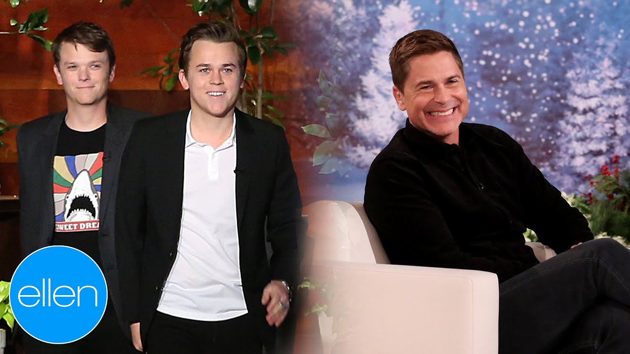 Every Time Rob Lowe Talked About His Sons on The Ellen Show - The ...