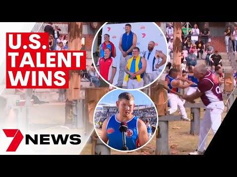 Woodchopper Jason Lentz wins events at the 2023 Sydney Royal Easter ...