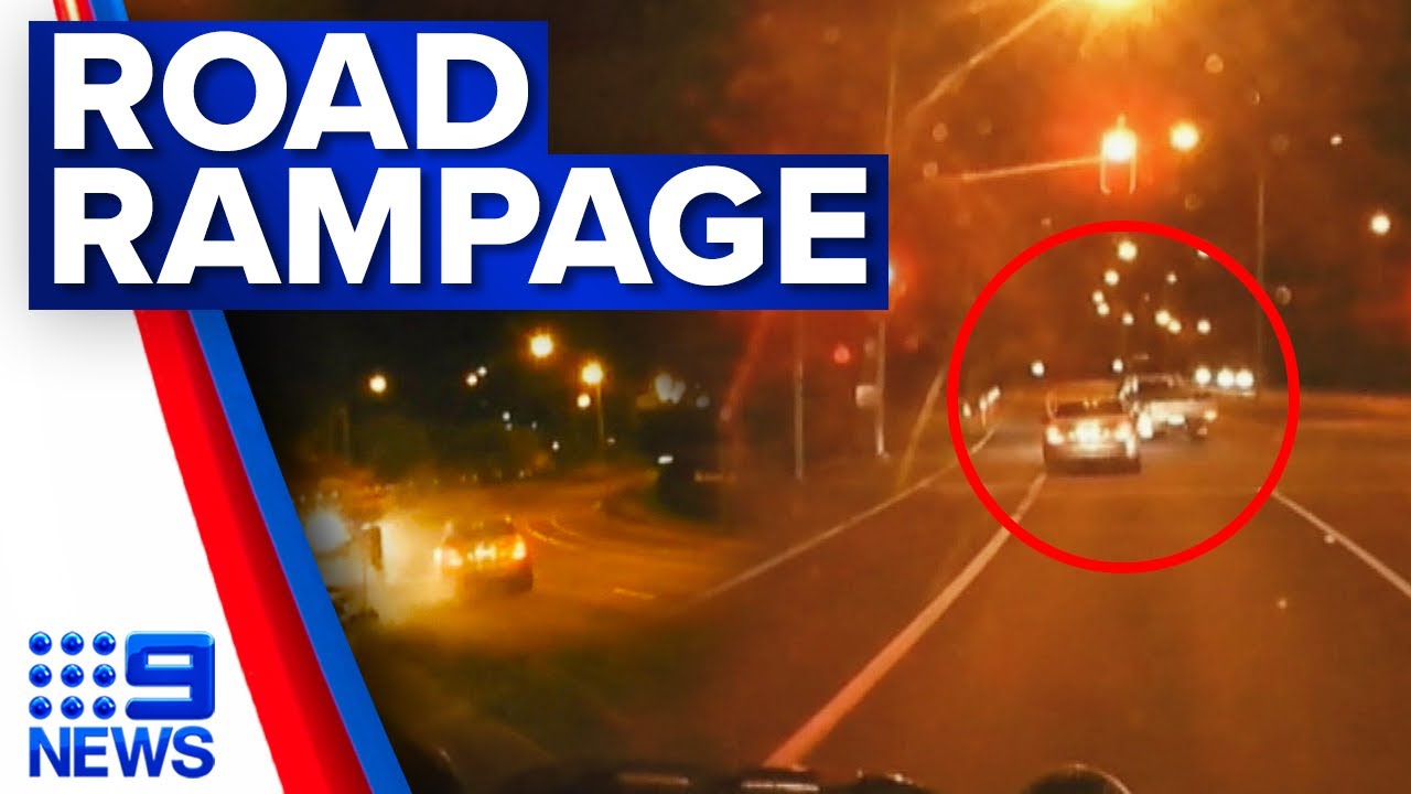 Terrifying and dangerous road rampage caught on camera in the Gold ...