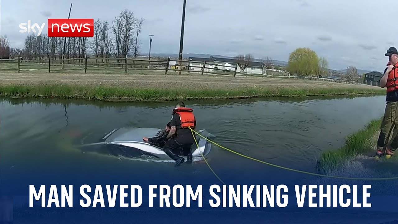 Man saved from sinking car in Washington - The Global Herald