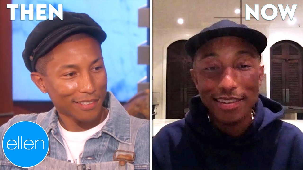 Then and Now: Pharrell Williams' First & Last Appearances on The Ellen ...