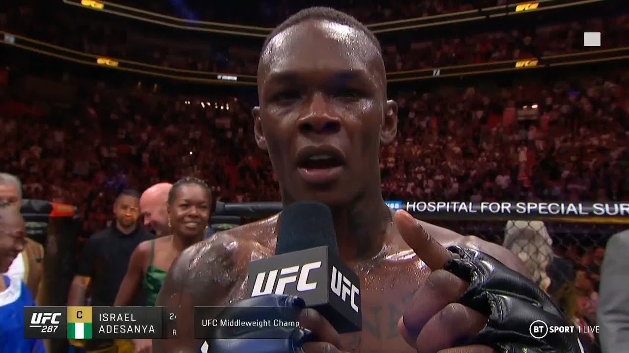 Israel Adesanya's post fight interview with Joe Rogan - The Global Herald