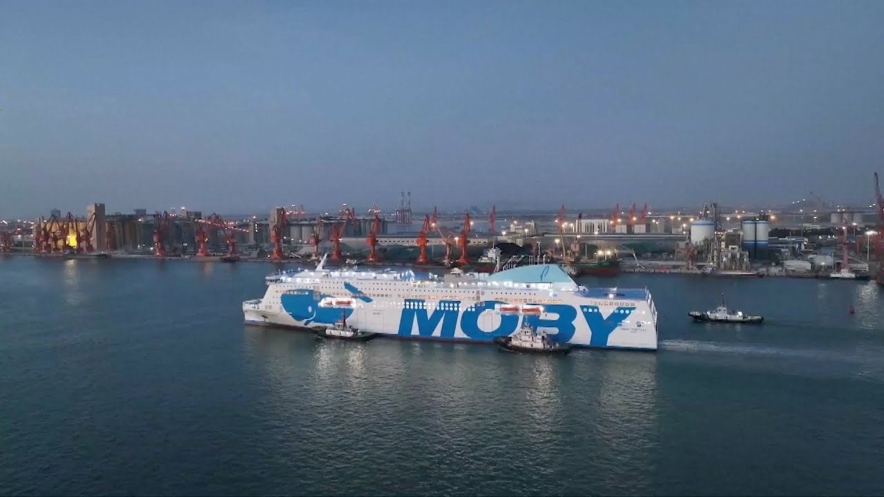 World's largest luxury 'ro-ro' passenger ship sets sail from China ...