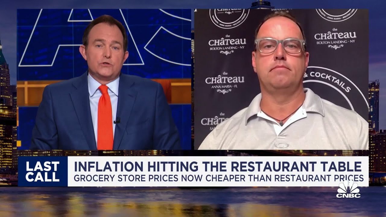 Inflation hitting restaurant table: Grocery store prices now cheaper ...