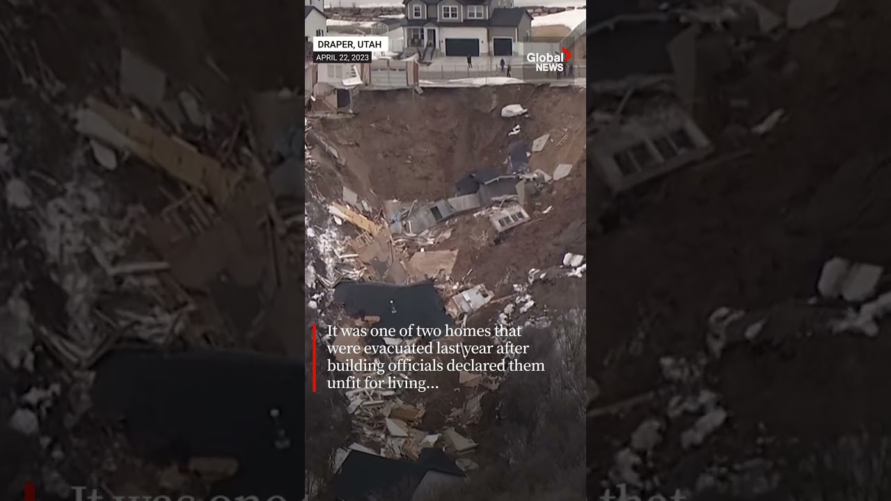Condemned house collapses into canyon in Utah - The Global Herald