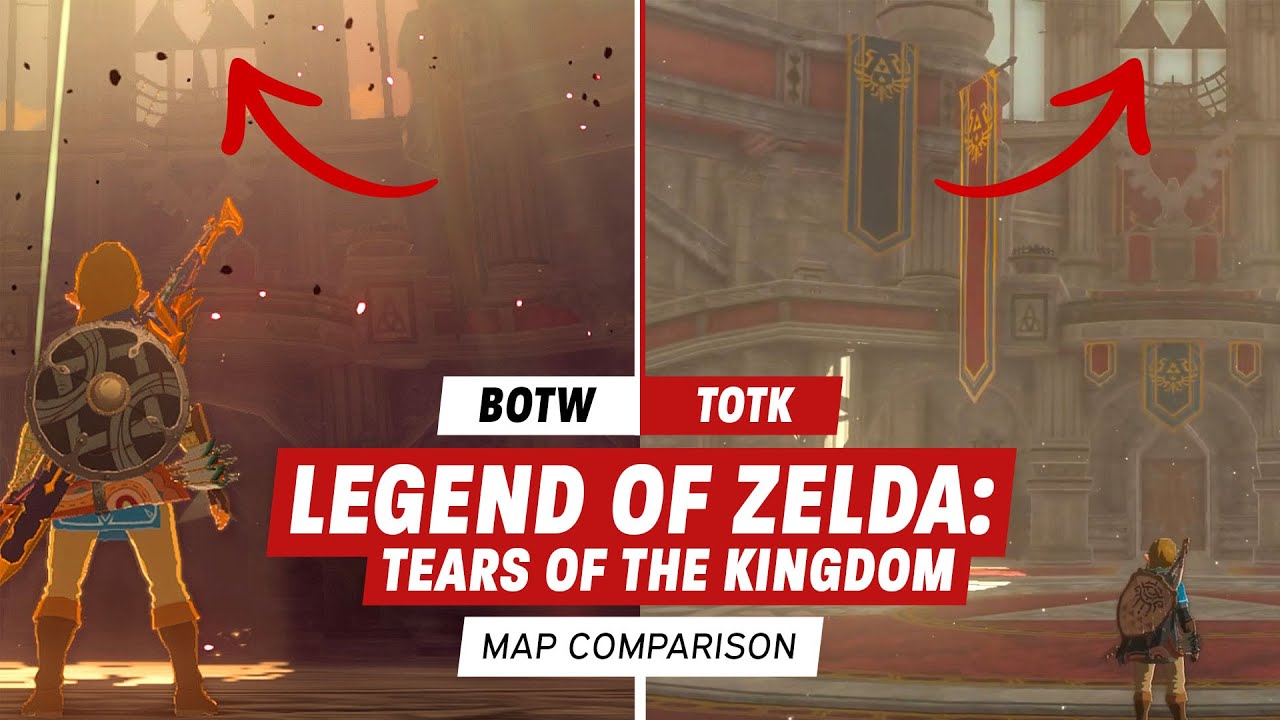 The Legend of Zelda: Tears of the Kingdom vs. Breath of the Wild Map Comparison - The Global Herald