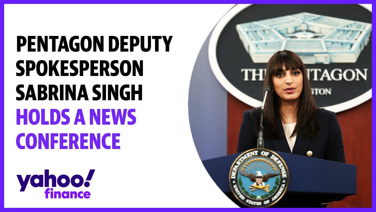 LIVE: Pentagon deputy spokesperson Sabrina Singh holds a news ...