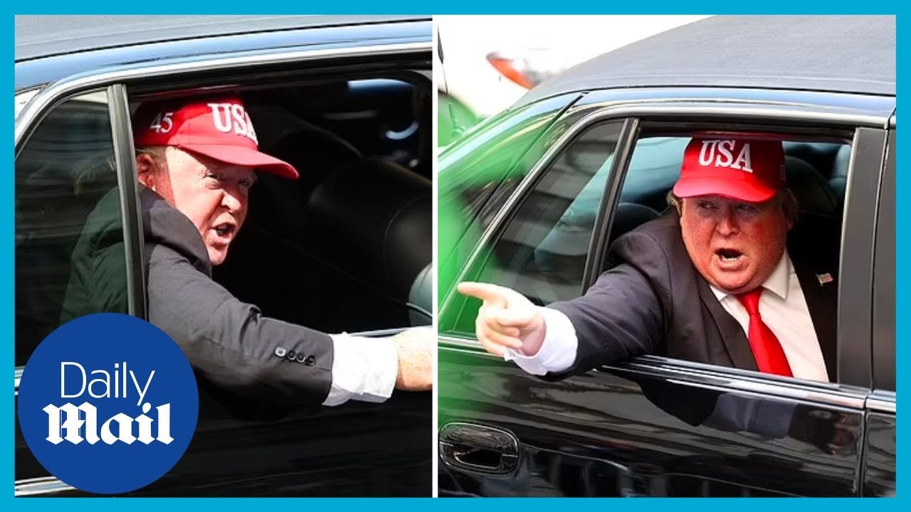 Donald Trump impersonator riding in a limo causes chaos outside Trump ...