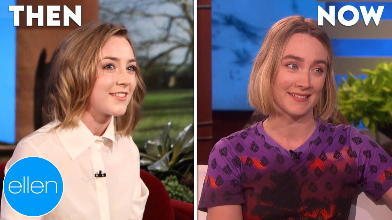 Then and Now: Saoirse Ronan's First & Last Appearances on The Ellen ...