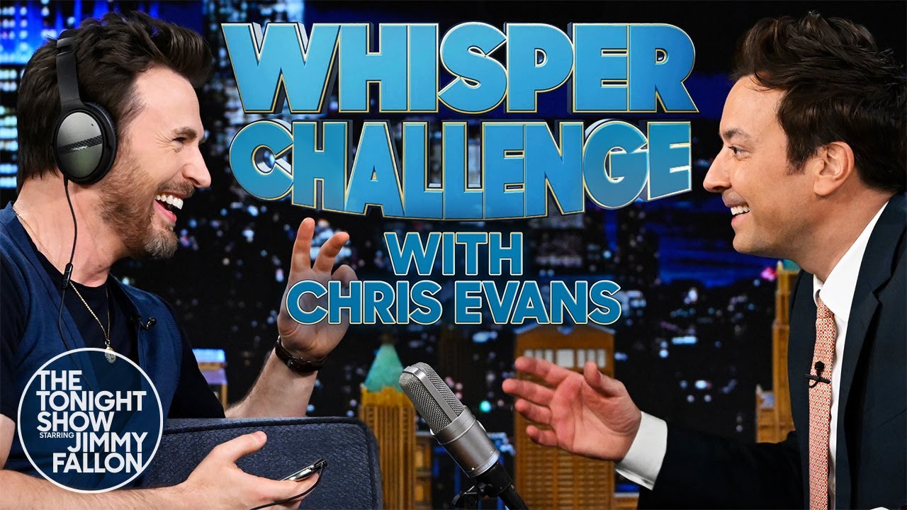 Whisper Challenge with Chris Evans | The Tonight Show Starring Jimmy ...