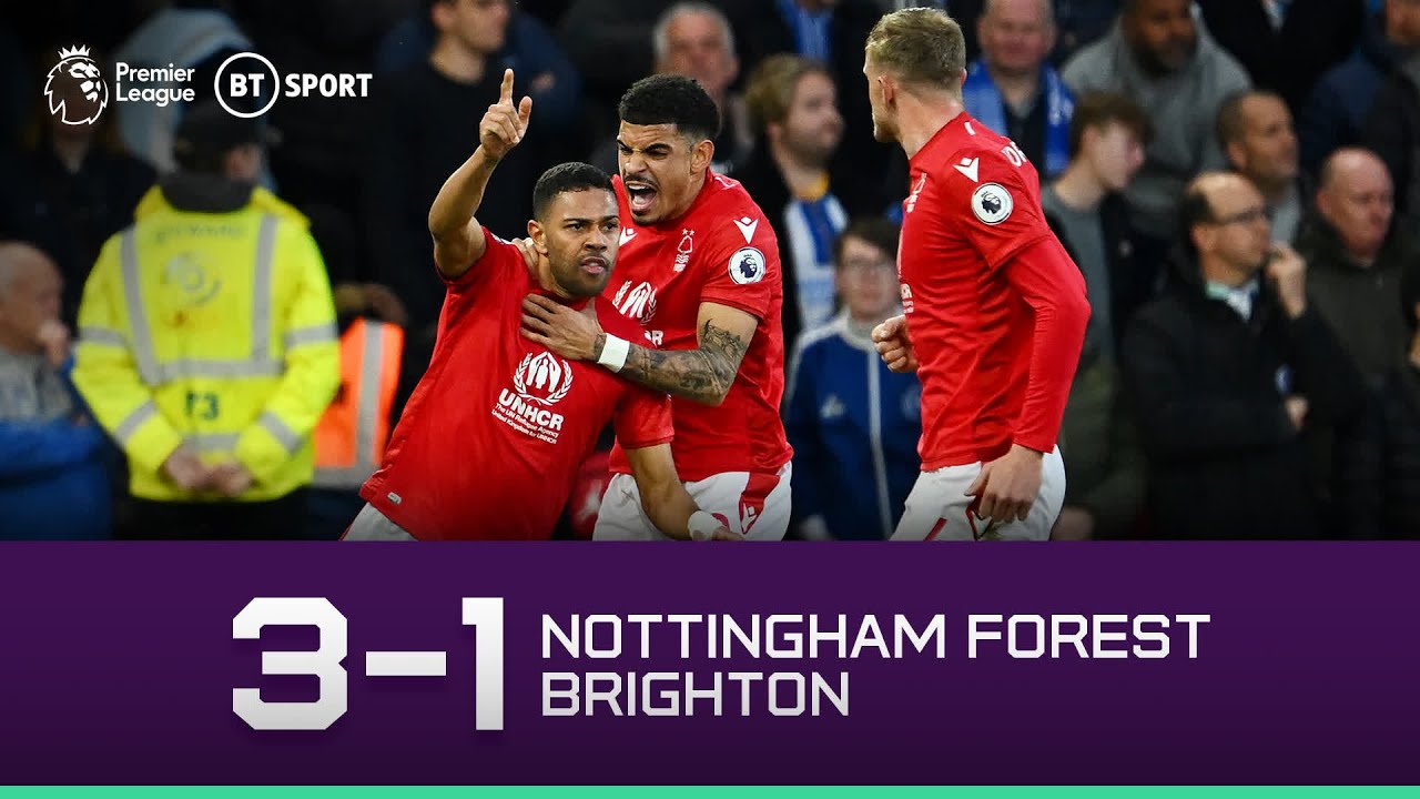 Nottingham Forest vs Brighton (3-1) | Gibbs-White seals Forest victory ...