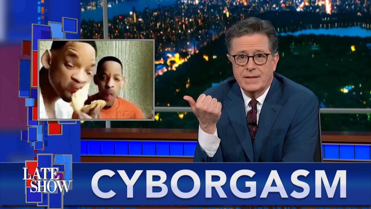 Stephen Colbert’s Cyborgasm: Will Smith Eating Spaghetti | GM Cuts ...