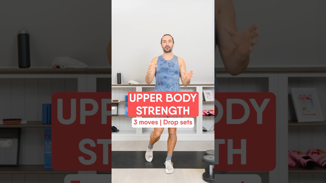 UPPER BODY WORKOUT | Dumbbell drop set #fitness #workout #strength ...