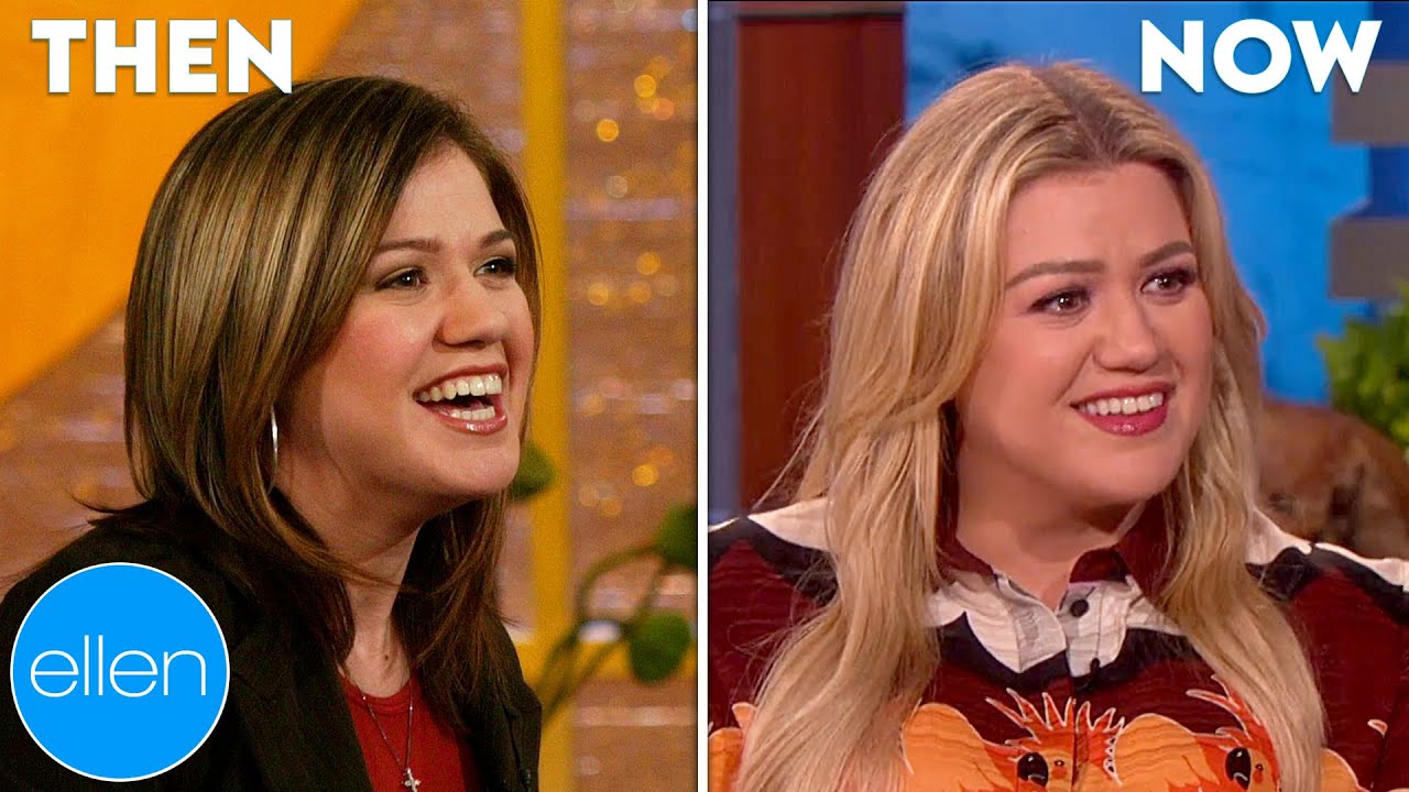 Then and Now: Kelly Clarkson's First & Last Appearances on The Ellen ...