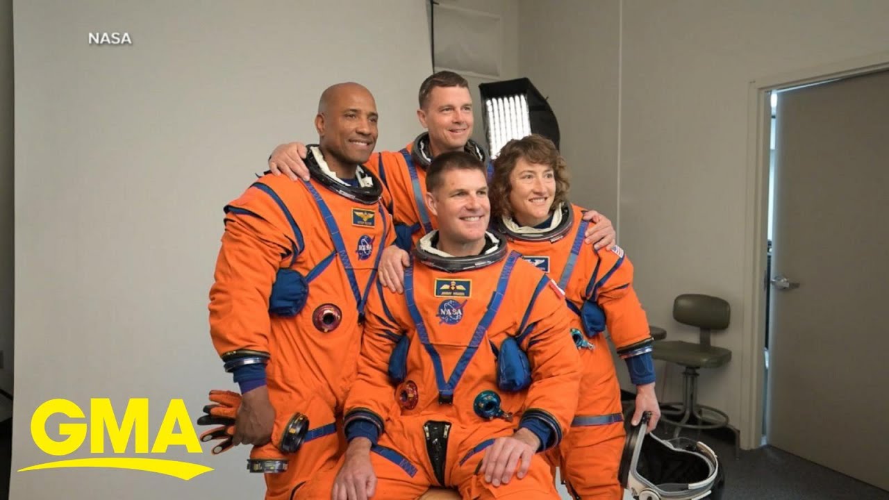 NASA announces 4 astronauts for historic moon mission | GMA - The ...