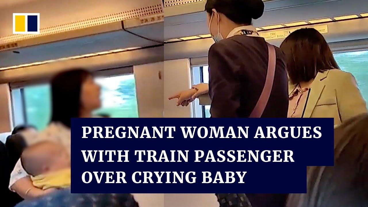 Pregnant woman argues with train passenger over crying baby - The ...