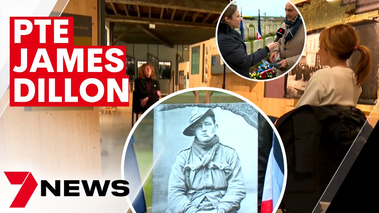 Three French villages honour Aussie digger, Private James Dillon, in ...