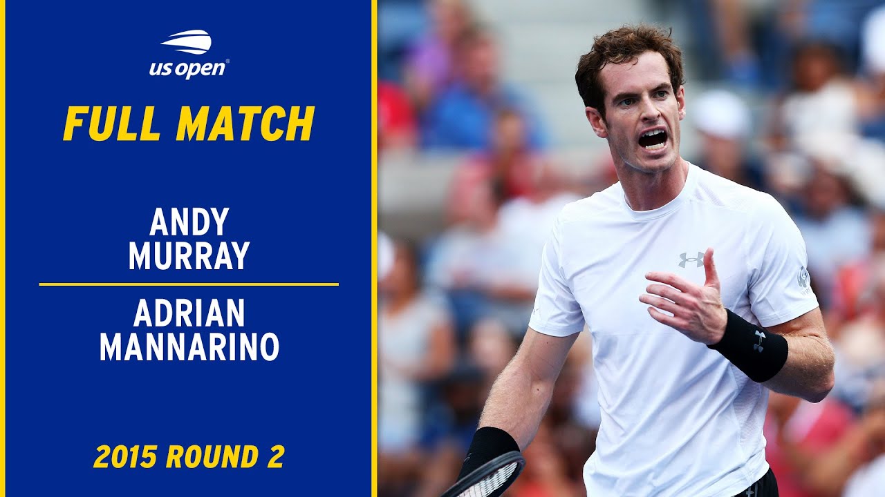 Andy Murray vs. Adrian Mannarino Full Match | 2015 US Open Round 2 ...