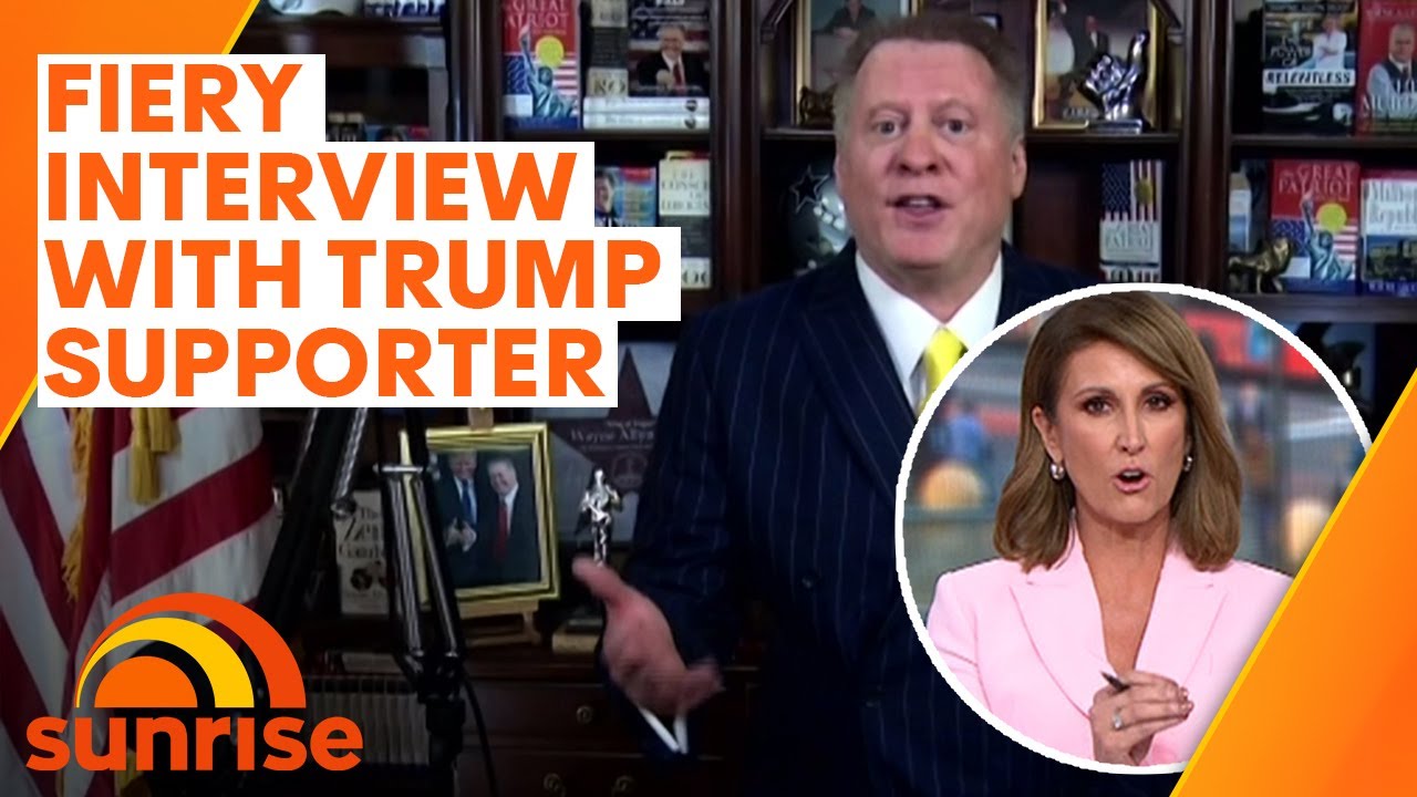 Australian TV host in fiery interview with Trump supporter Wayne Allyn ...