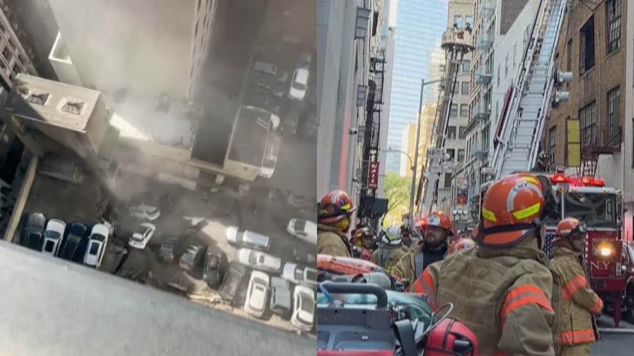 Video captures aftermath of NYC parking garage collapse - The Global Herald