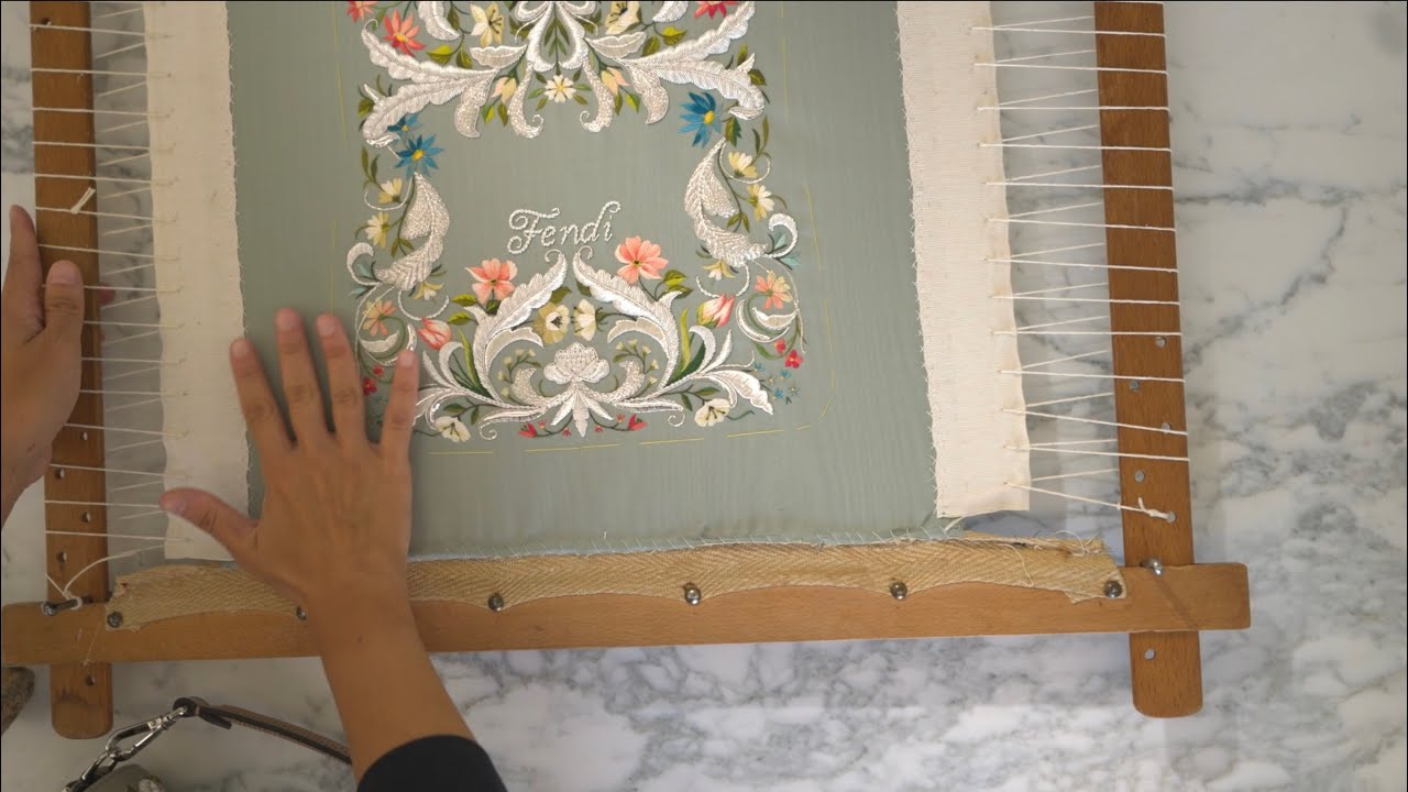 The making of the Fendi Hand in Hand Baguette representing ...