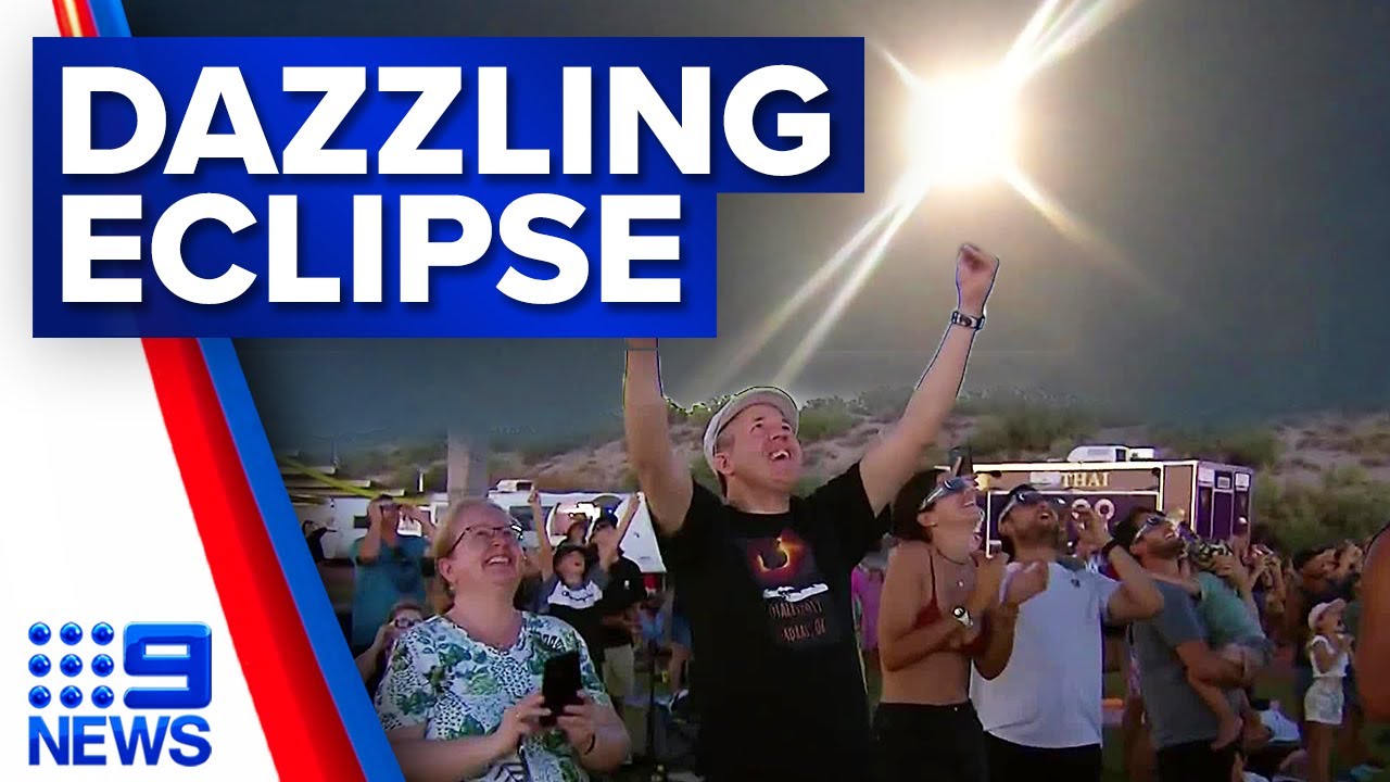 WA town plunged into darkness amid rare total solar eclipse | 9 News ...