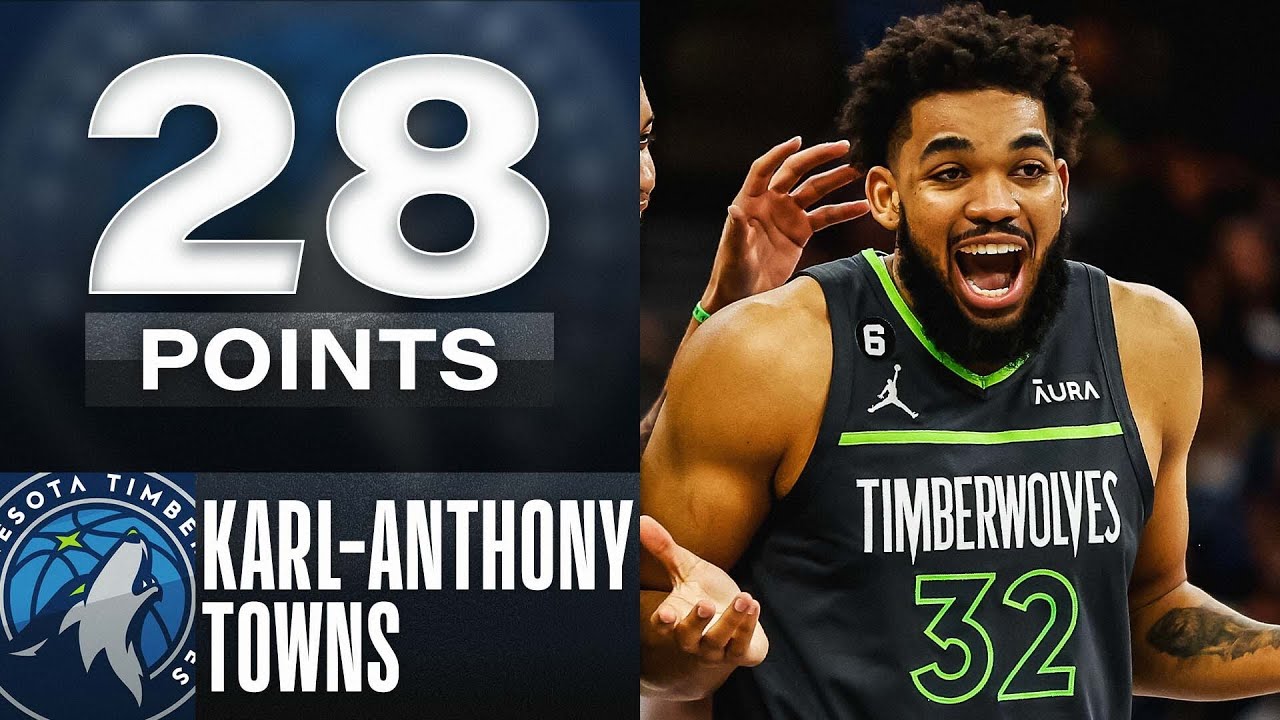 Karl-Anthony Towns GOES OFF For 28 Points In #ATTPlayIn W! | April 14 ...