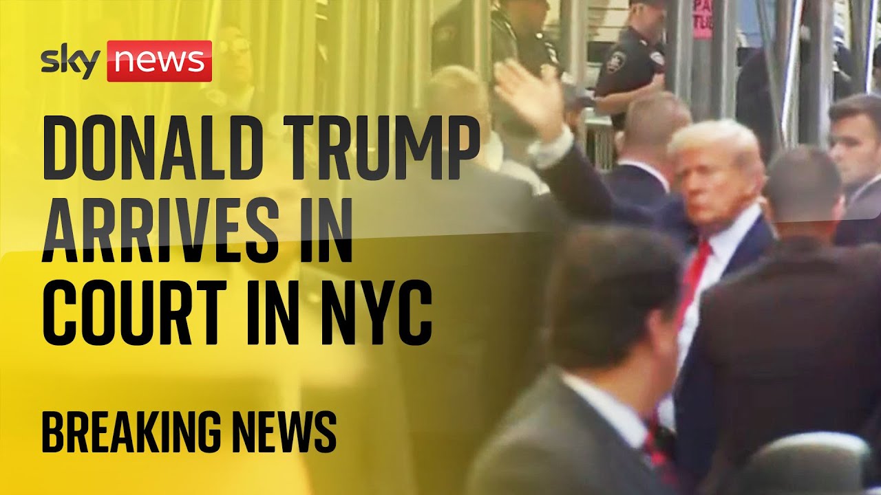 BREAKING: Donald Trump arrives at court in New York City - The Global ...