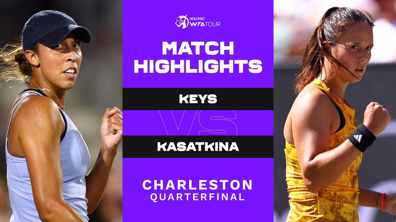 Madison Keys vs. Daria Kasatkina | 2023 Charleston Quarterfinal | WTA ...