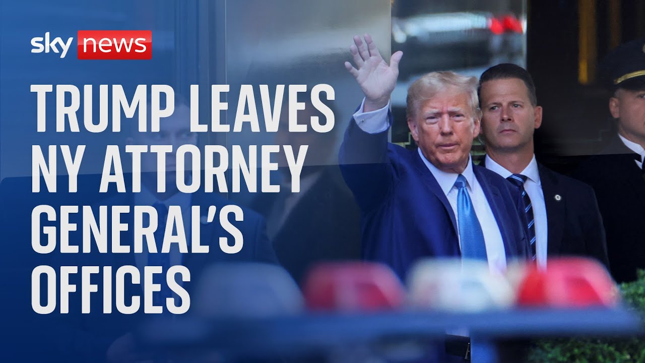 Former US President Donald Trump expected to leave offices of New York ...