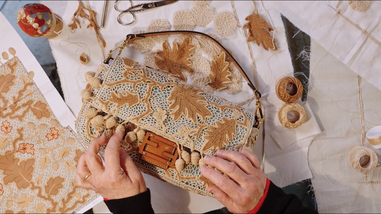 The making of the Fendi Hand in Hand Baguette representing ...