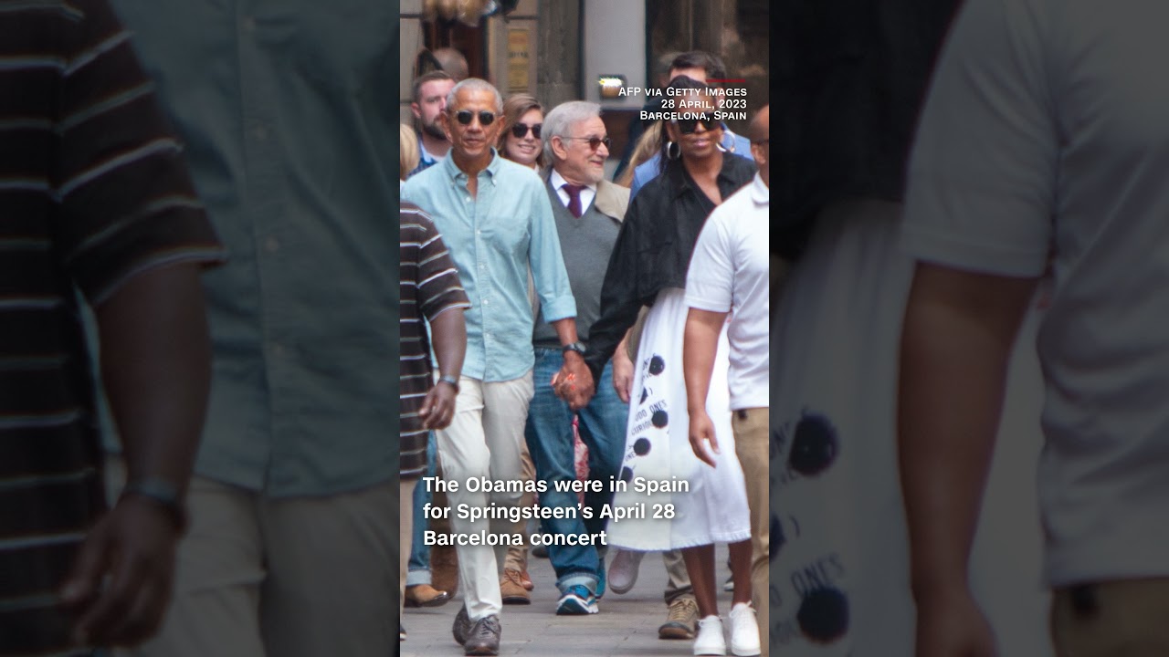 Michelle Obama shows off tambourine skills at Springsteen concert - The ...